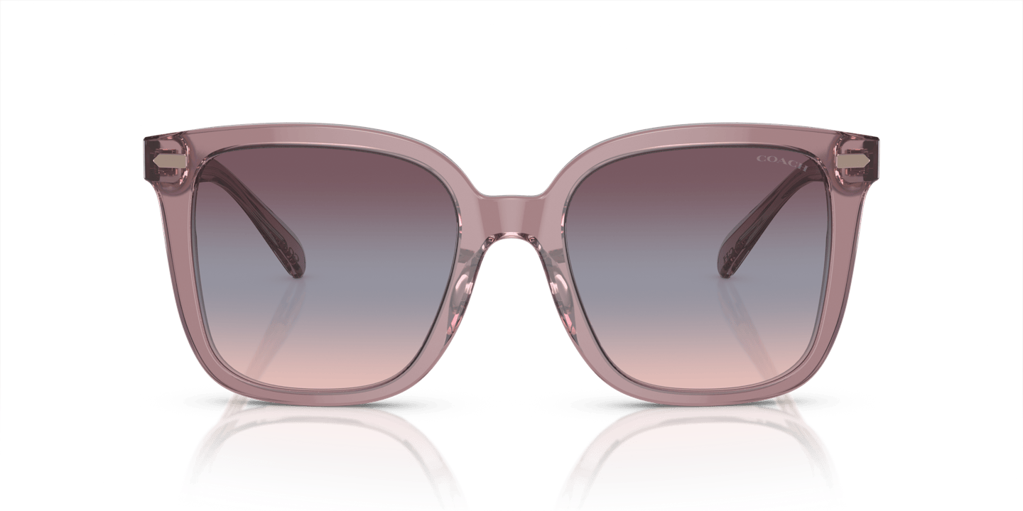 Coach HC8381U zonnebril roze, transparant | Pearle Opticiens