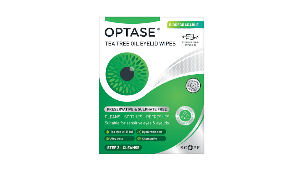 Optase TTO Tea Tree Oil Eyelid Wipes | Vision Express