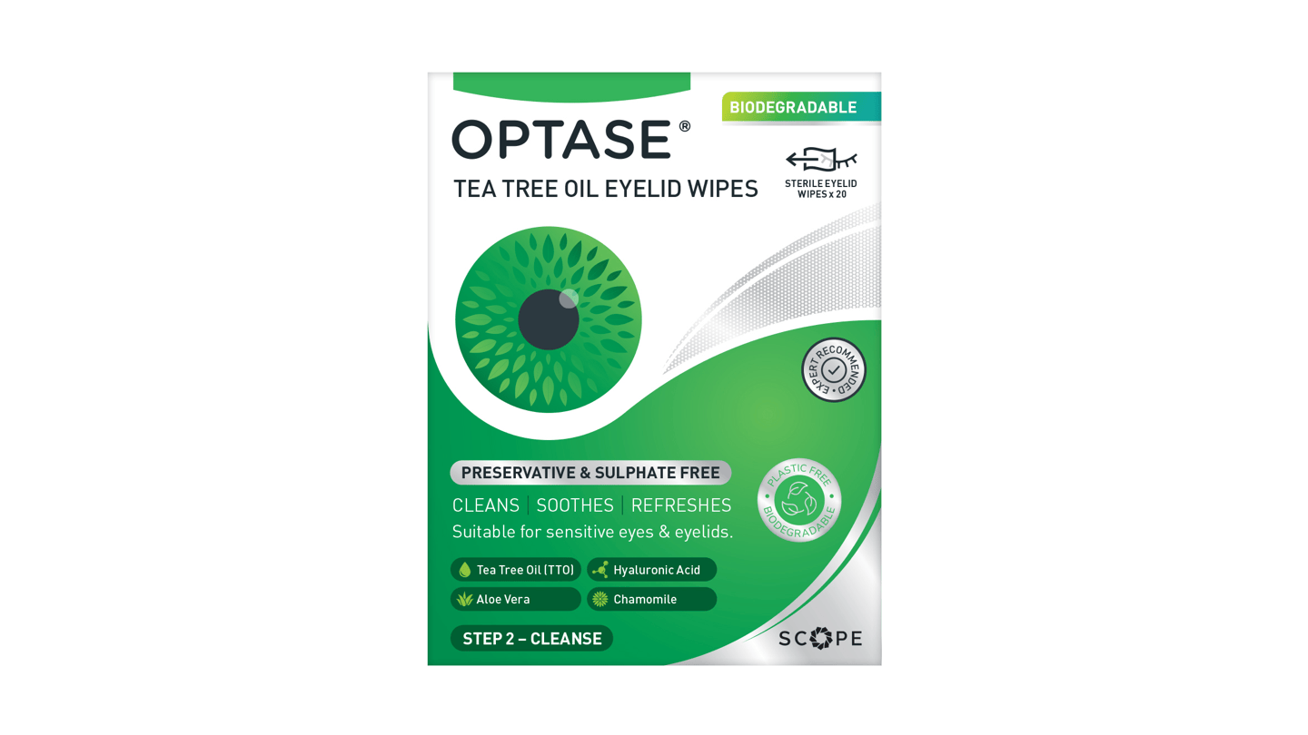 Optase TTO Tea Tree Oil Eyelid Wipes | Vision Express