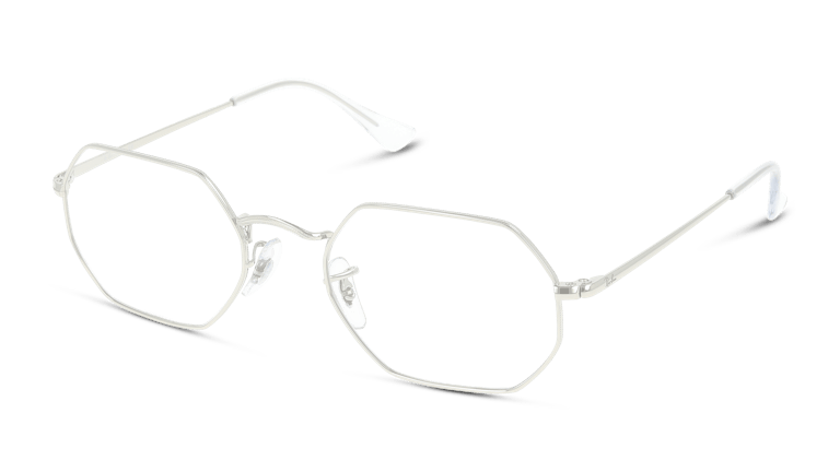 Ray-Ban RB6456 Octagonal Glasses irregular Glasses with Silver frame ...